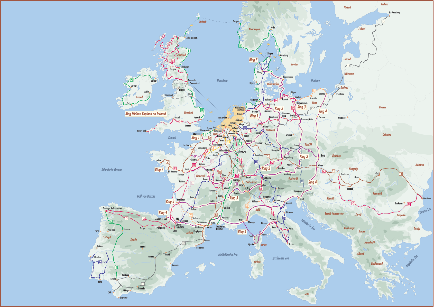 Vakantie Fietsroutes - Fietsvakantie Informatie Pagina